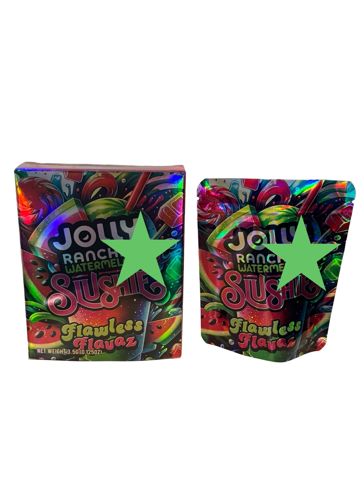 Jolly Rancherz Watermelon Slushie 3.5g Mylar Bags & Boxes Flawless Fla ...